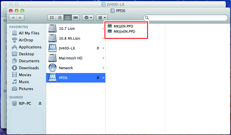 RasterLink6Plus [Net] | Hot Folder Settings Using the Finder